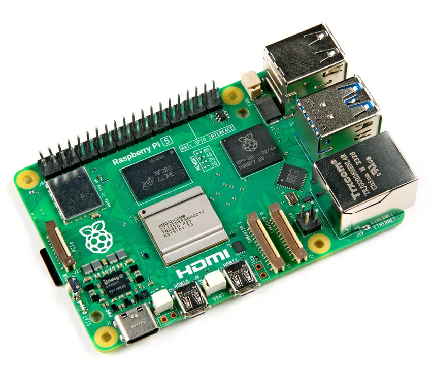 Raspberry Pi 5, 4 GB RAM, USB-A, 2xHDMI 4K@60Hz, GigaLAN, WiFi 5, Bluetooth 5.0